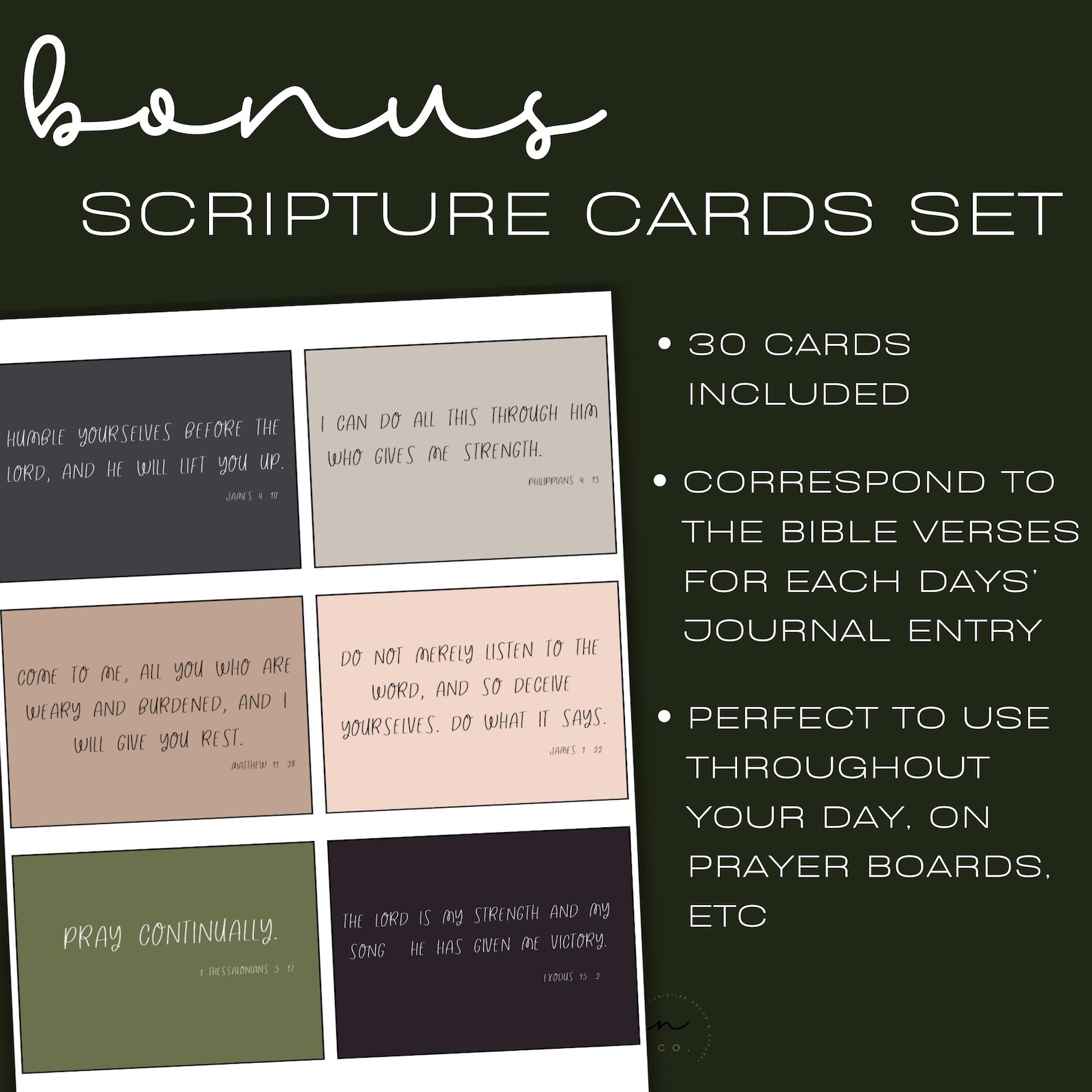 30-day Bible Study Journal With Daily Devotional and Bible Verse ...