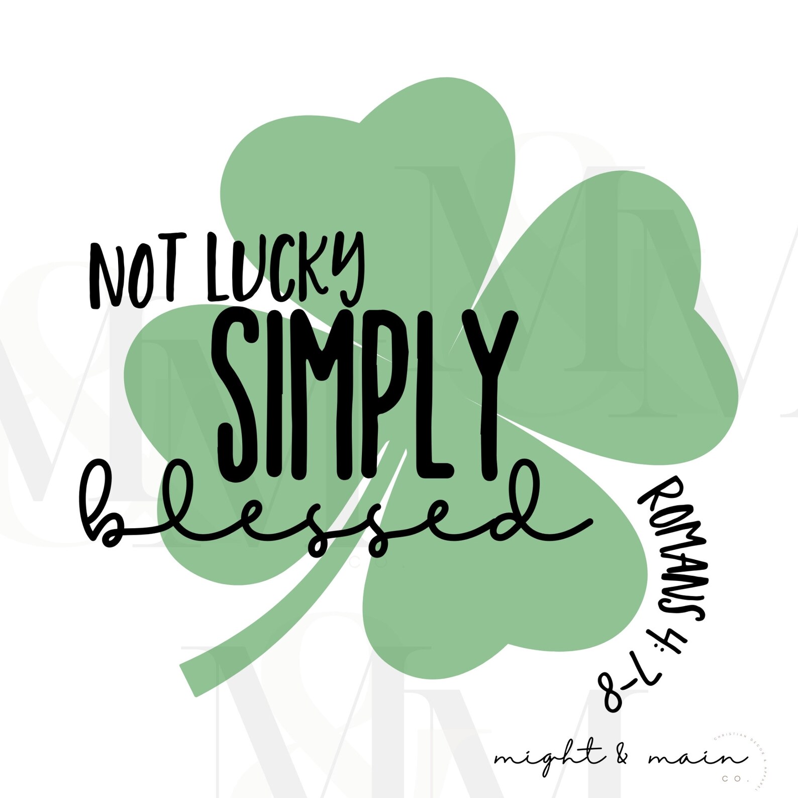 Simply Blessed PNG, SVG | Romans 4: 7-8, Bible Verse Svg, St. Patricks ...