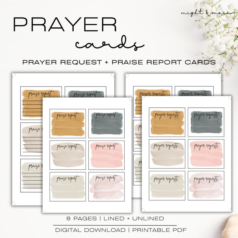 Prayer Request Cards - Etsy