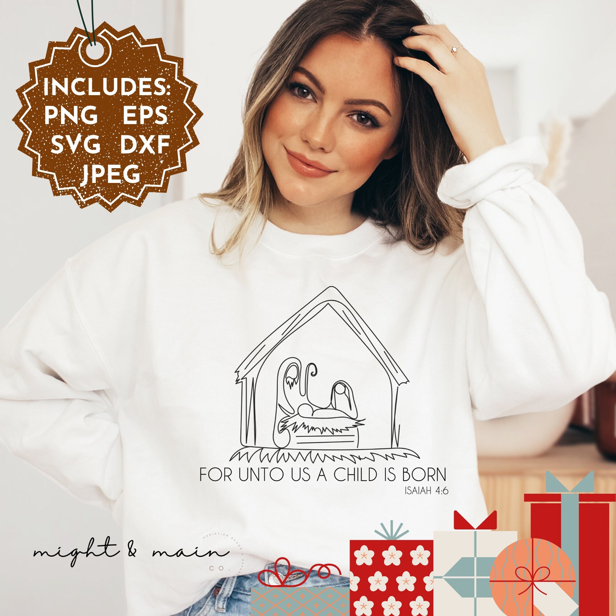 Christian Christmas Svg, Christmas Quote Svg, Christmas Svg, Bible ...