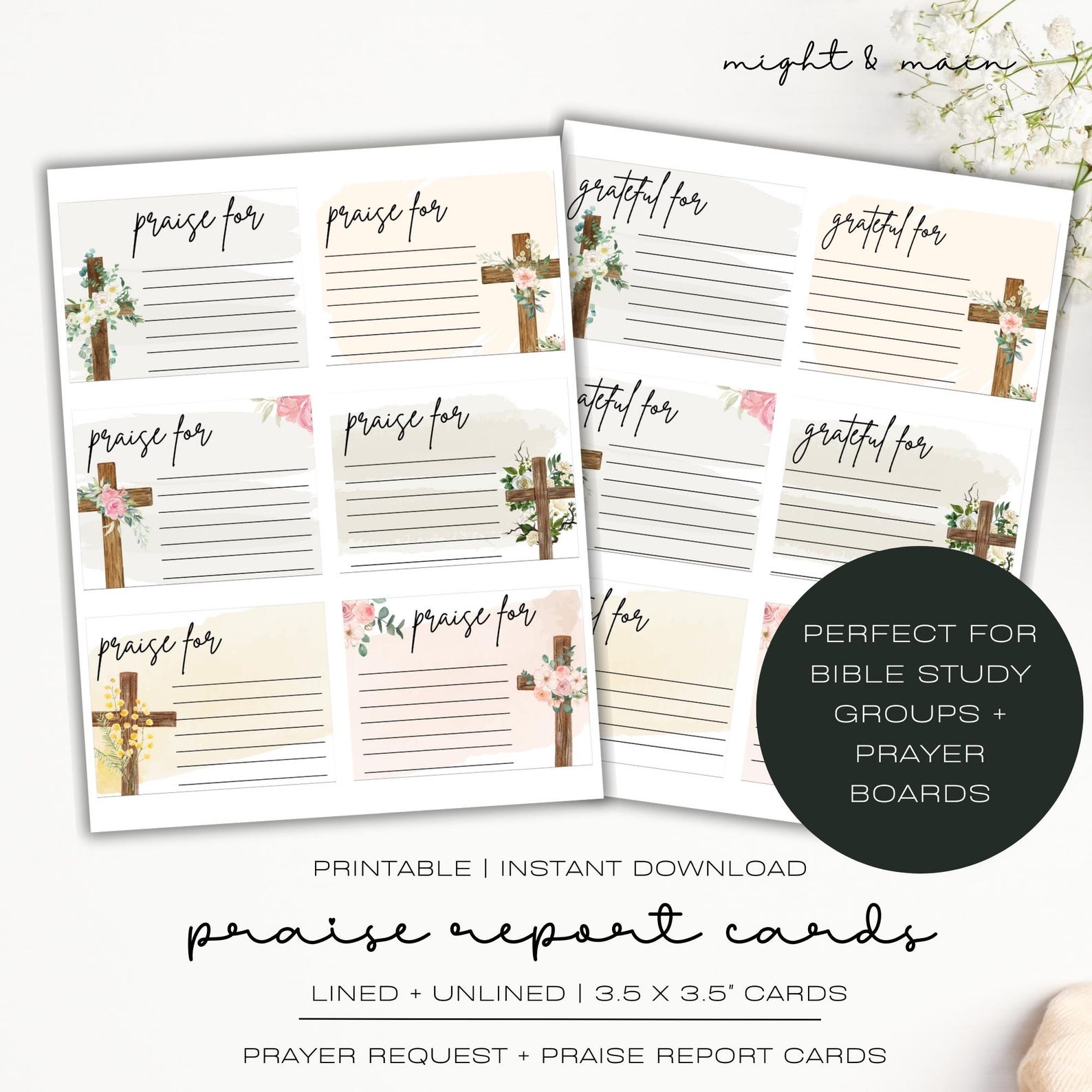 Easter Scripture Cards – Printable Lent Bible Verses (PDF Download) - Etsy