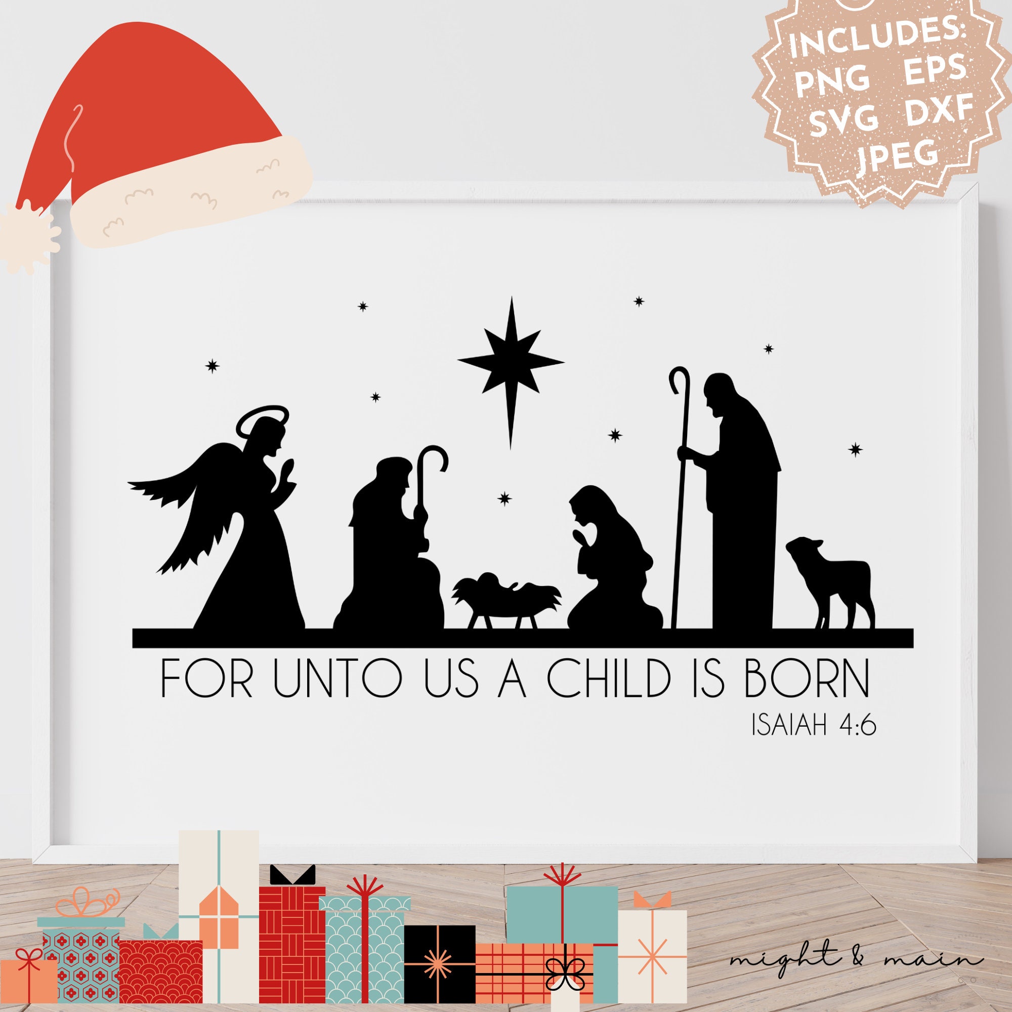 Christmas Quote Svg, Christmas Svg, Bible Verse Christmas Shirt Design ...