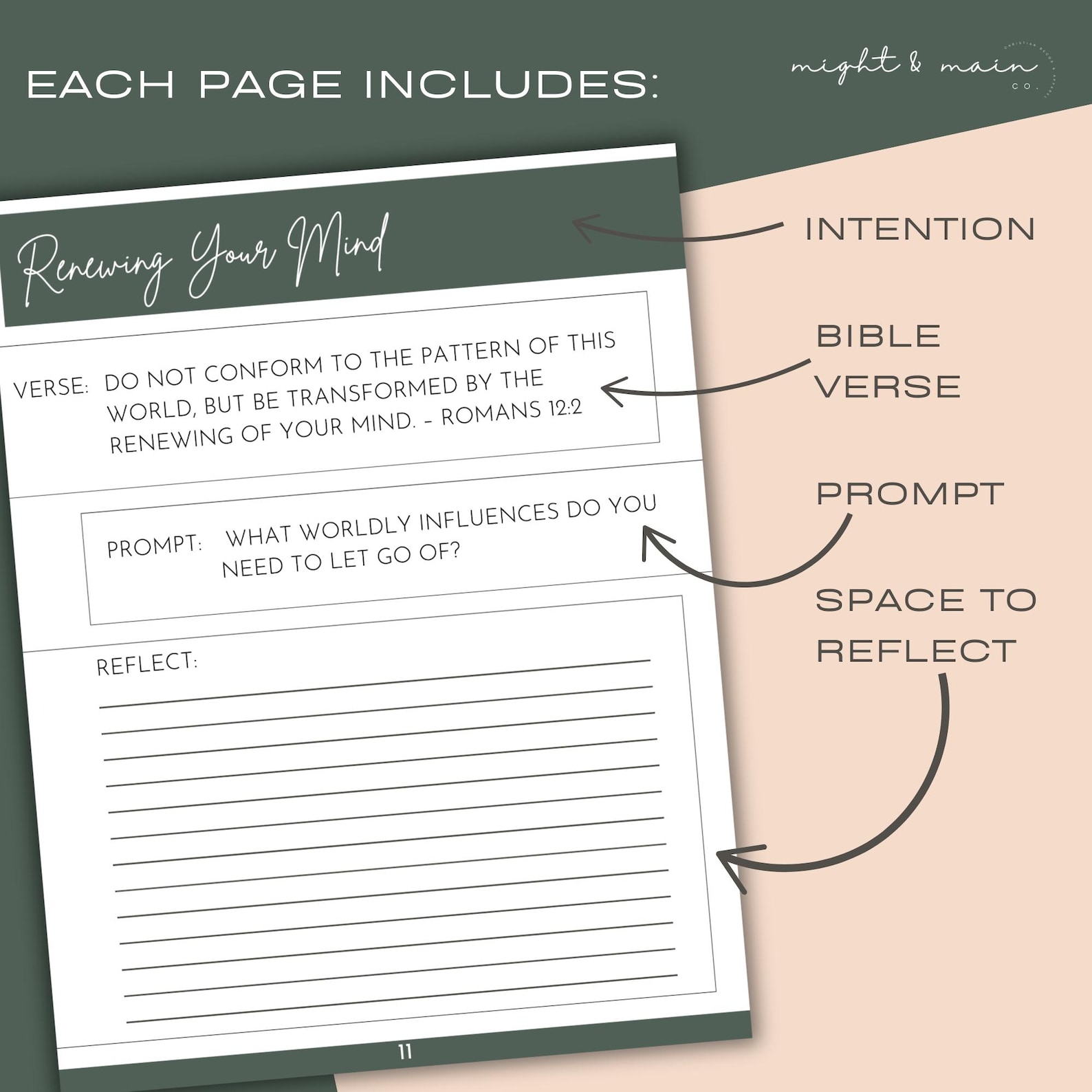 30-day Bible Study Journal With Daily Devotional and Bible Verse ...