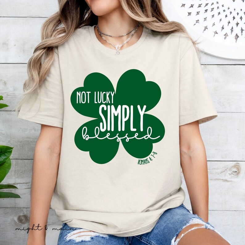 Lucky Svg, Simply Blessed SVG, Blessed Svg, St Patricks Day SVG ...