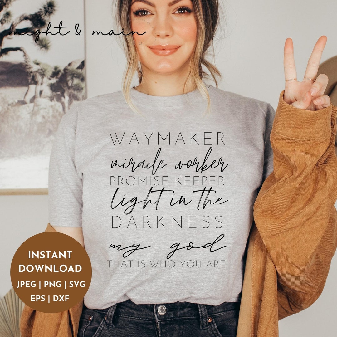Waymaker Png, Bible Verse Svg, Miracle Worker Svg, Scripture Svg, Jesus ...