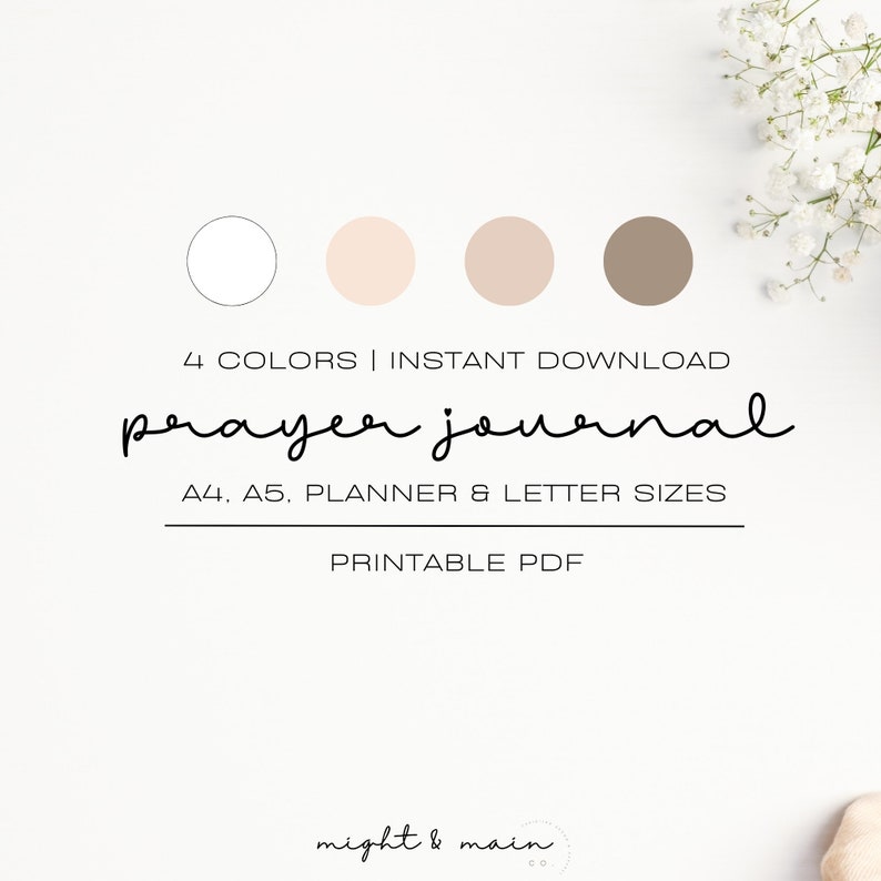 Prayer Journal | Guided Prayer Journal | Digital Prayer Planner ...