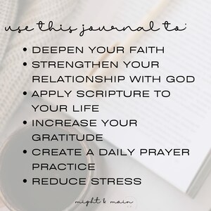 30-day Bible Study Journal With Daily Devotional and Bible Verse ...
