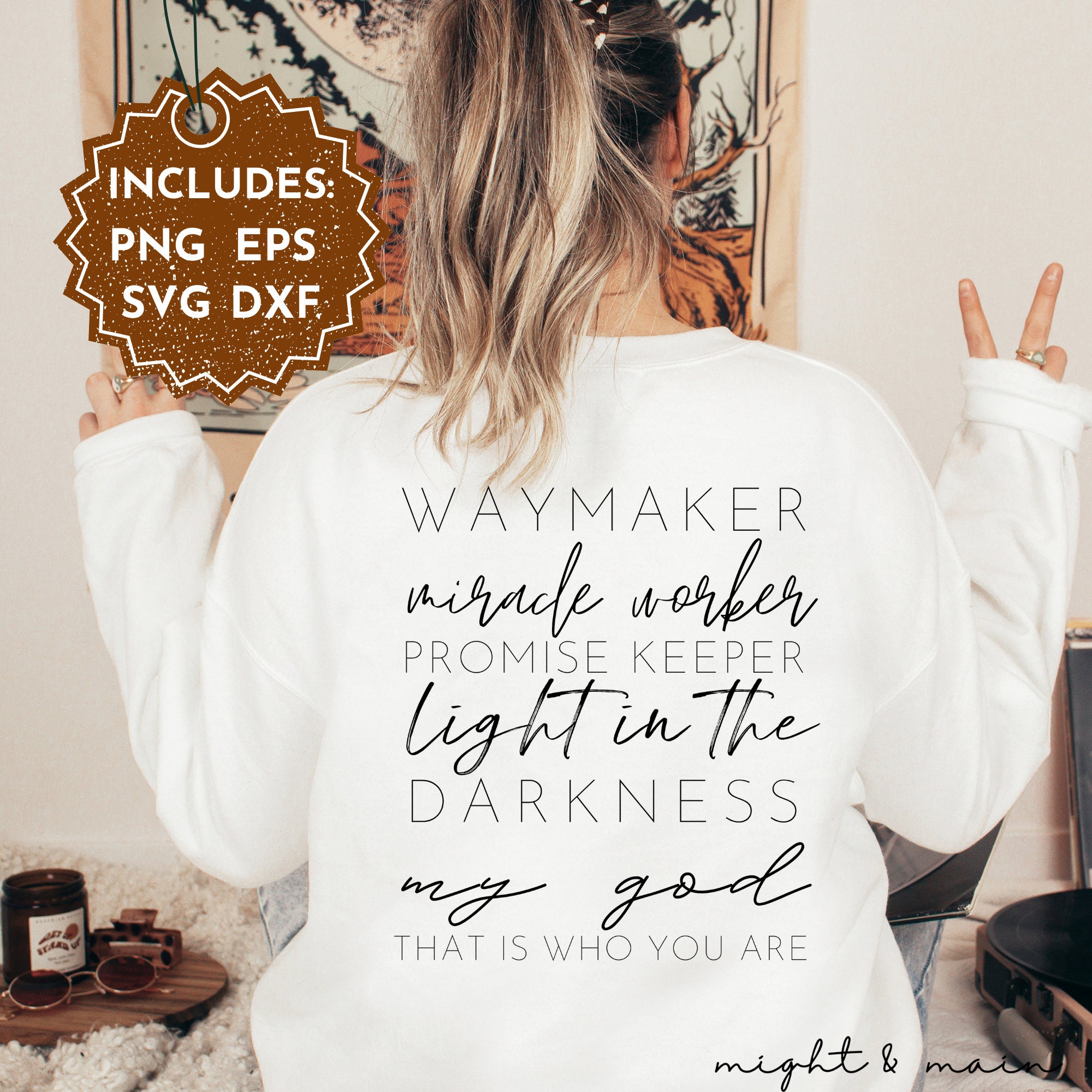 Waymaker Png, Bible Verse Svg, Miracle Worker Svg, Scripture Svg, Jesus ...