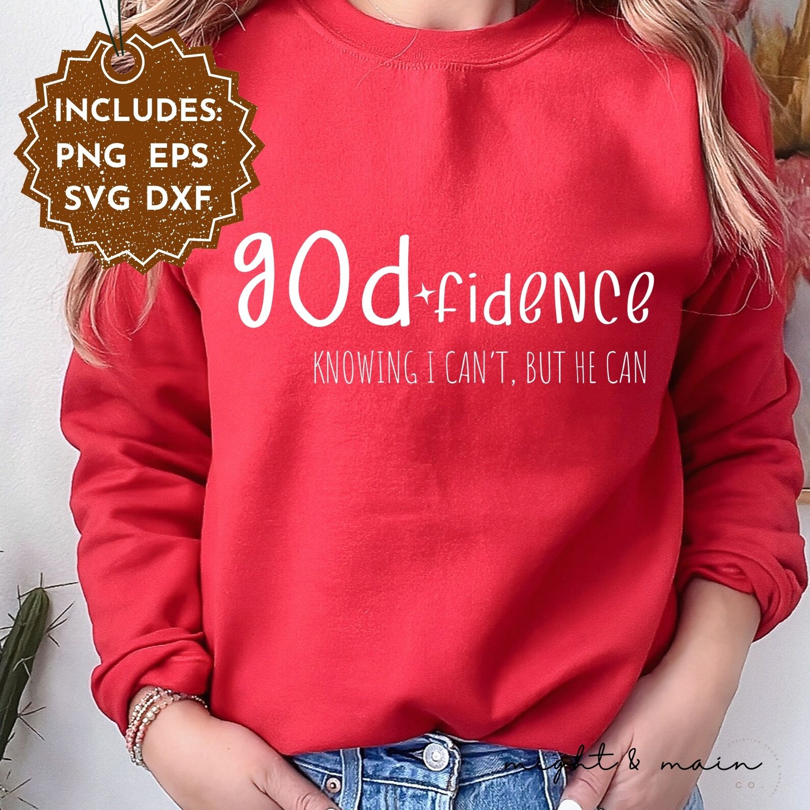 Godfidence Svg, Christian Png, Christian Affirmation SVG, Religious SVG ...