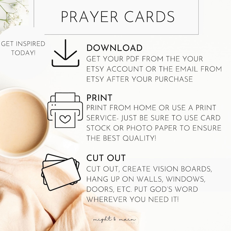 102 Inspirational Bible Verse Cards | Prayer Board Cards | Vision Board ...
