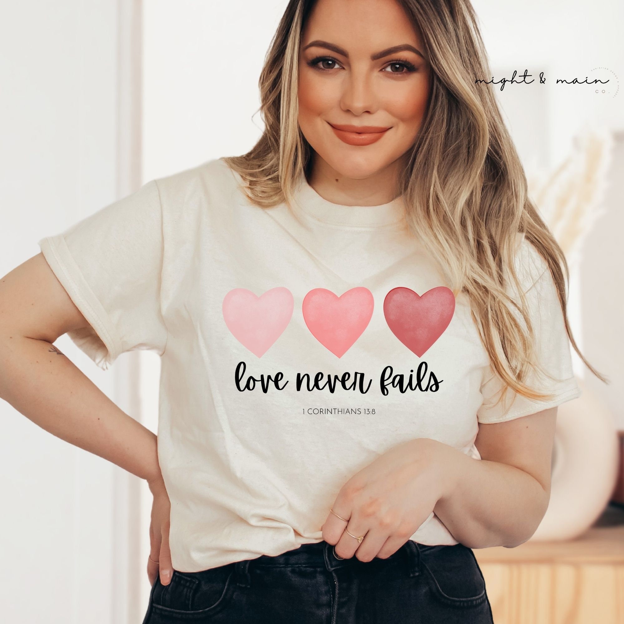1 Corinthians, Love Never Fails Png, Christian Sublimation Design ...
