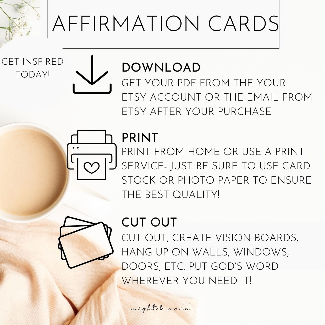 Affirmation Bible Verse Cards Prayer Board Cards Prayer Board ...