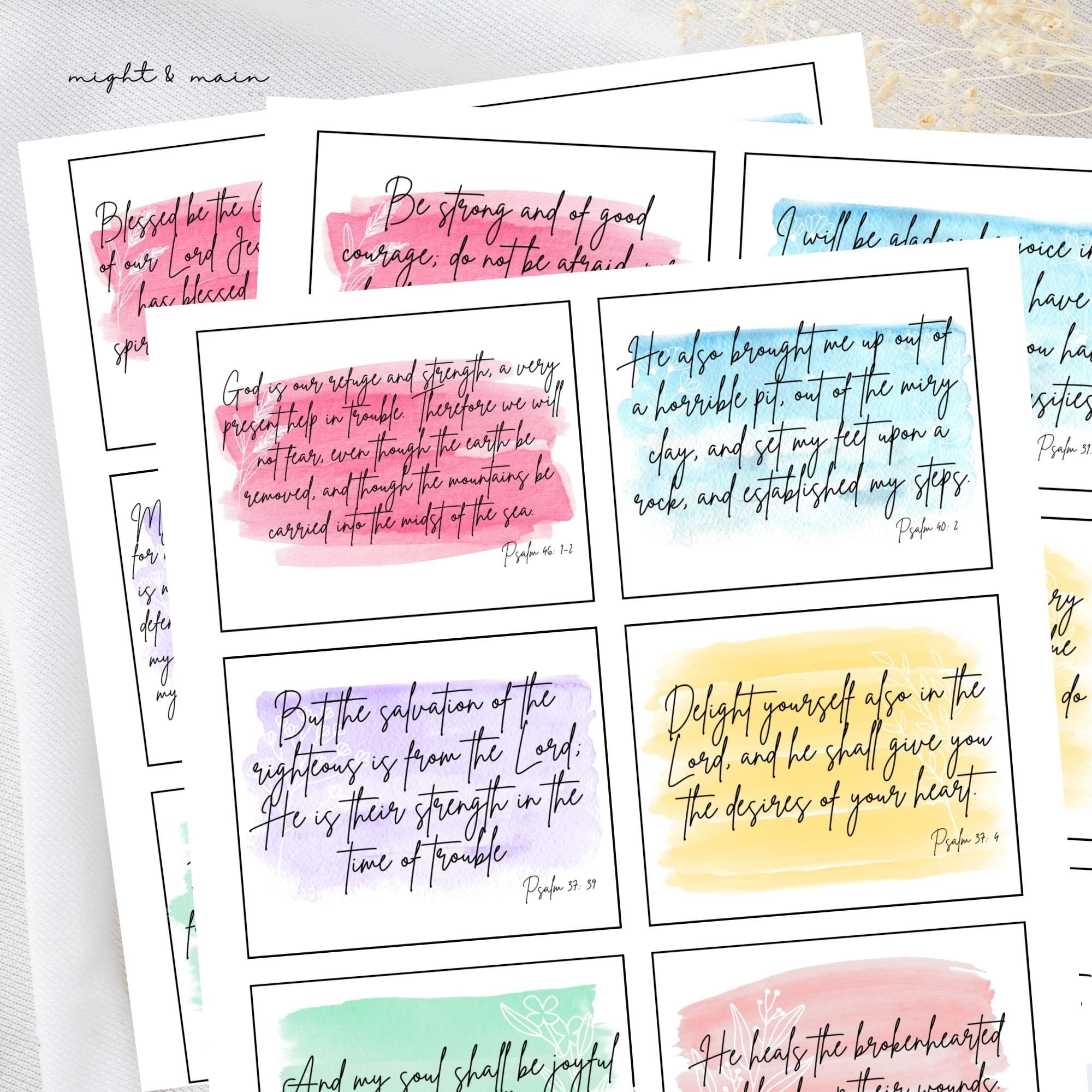 Affirmation Bible Verse Cards | Prayer Board Cards | Vision Board ...