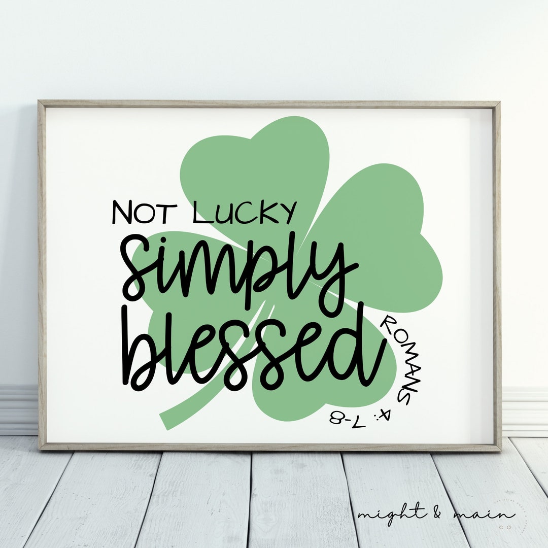 Simply Blessed SVG, Blessed Svg, St Patricks Day SVG , Romans 4: 7-8 ...