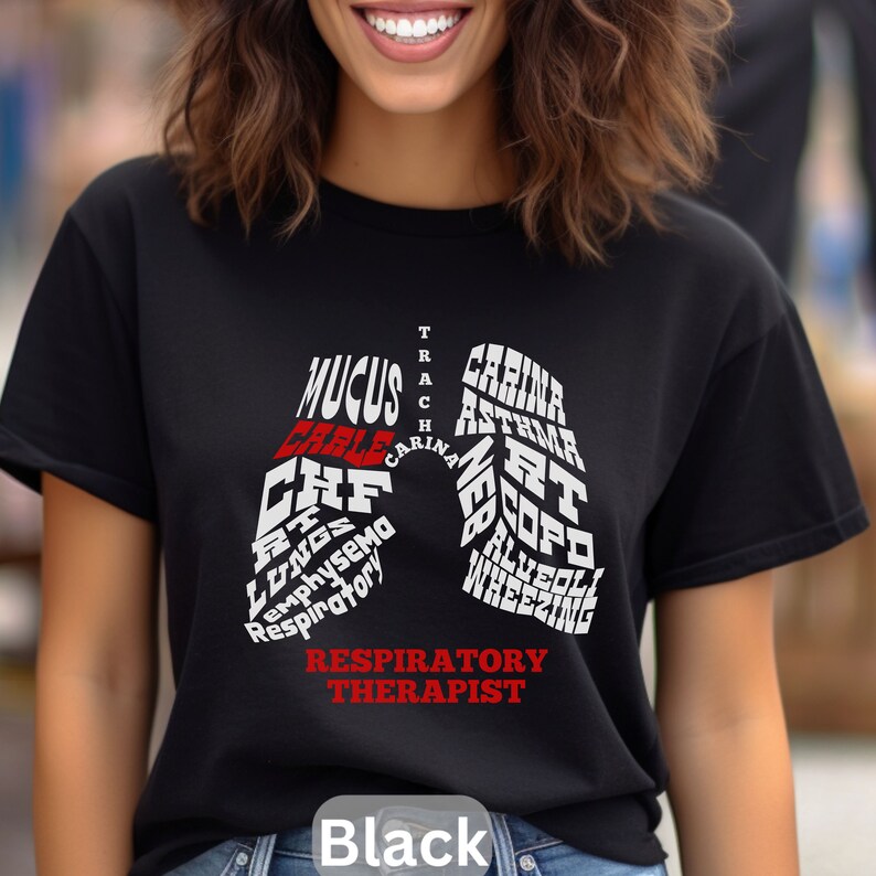 Print on Front Only, Respiratory Therapist Shirt, Men and Women RT ...