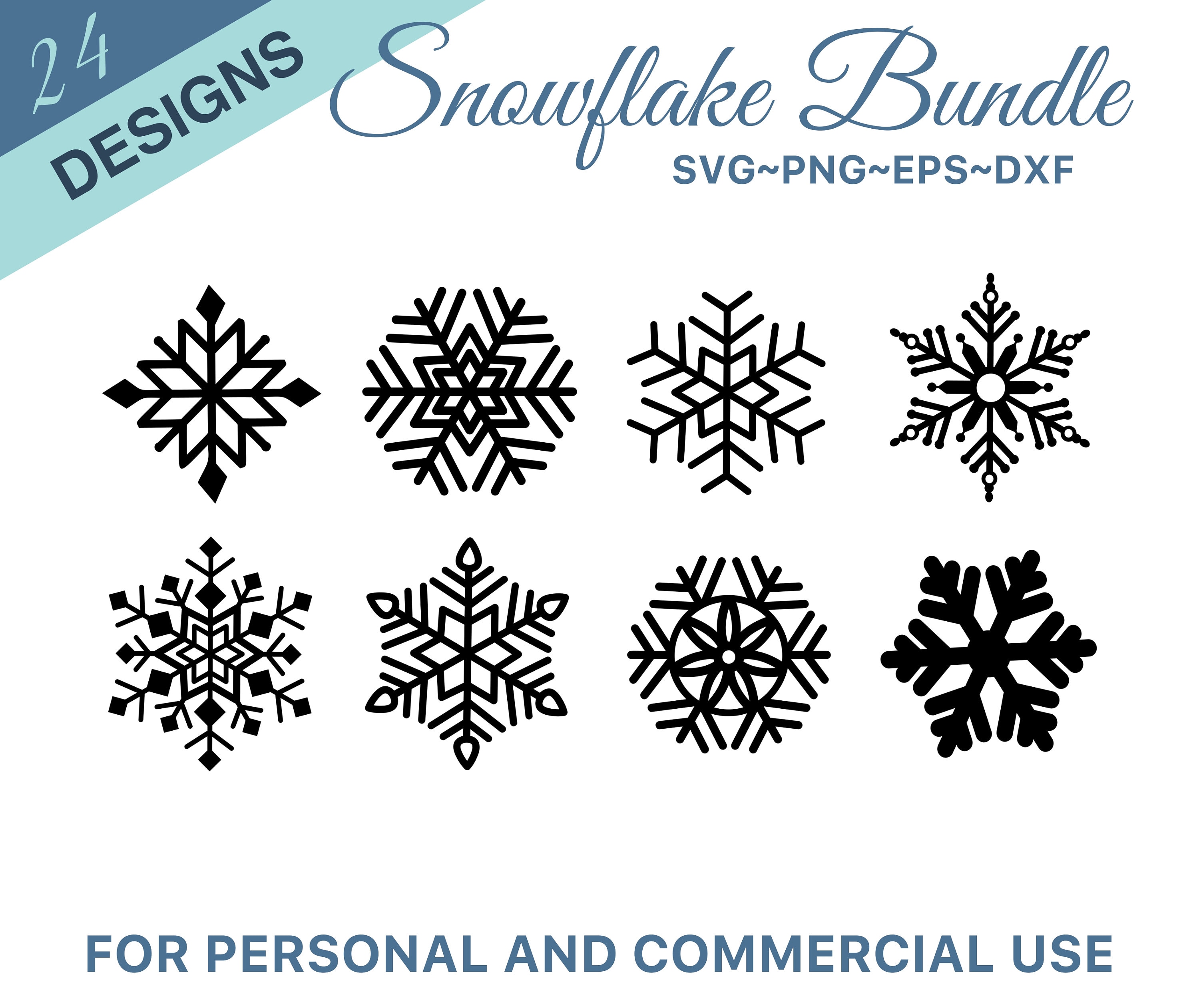 Snowflake Svg, Snowflake Svg Bundle, Snowflake Clipart, Snowflake Cut ...