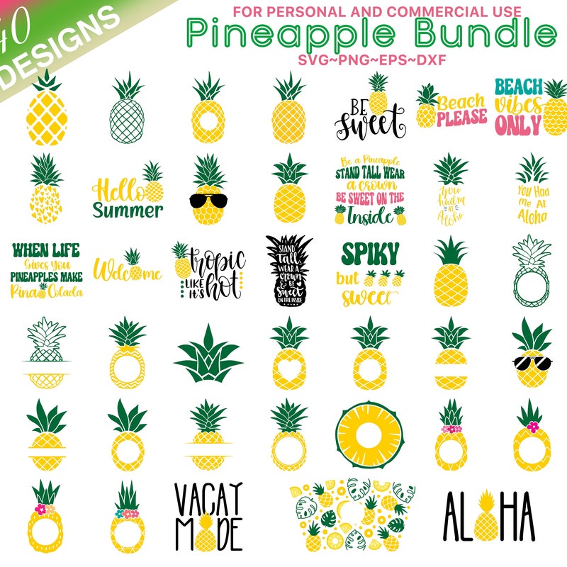 Pineapple Clip Art - Etsy