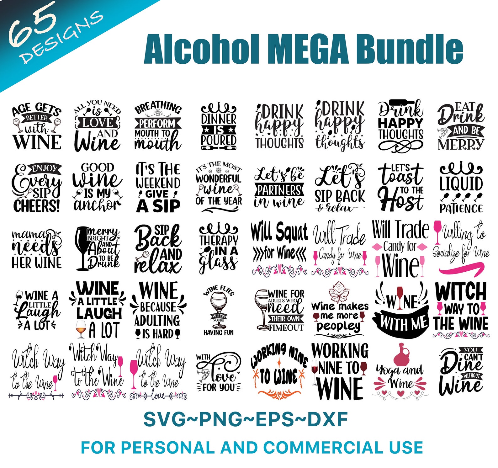 Alcohol Svg Bundle, Coaster Svg, Alcohol Quotes Svg Bundle, Wine Svg ...