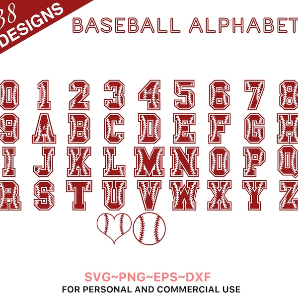 Baseball Letters - Etsy
