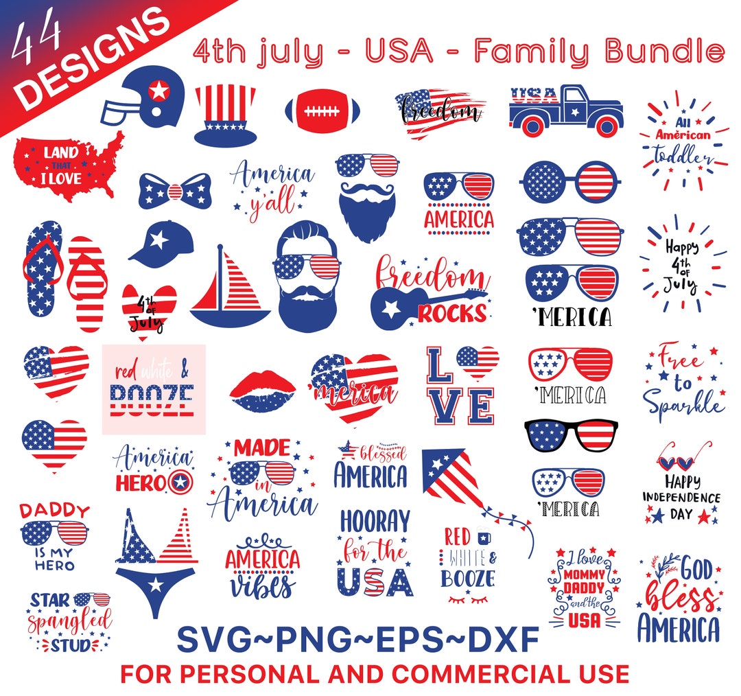 4th of July Unicorn SVG Bundle, July 4th SVG, Fourth of July Svg ...