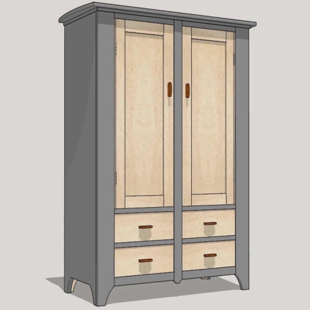 Diy Modern Kitchen Cupboard Plan Modern Kitchen Cabinet Plan - Etsy