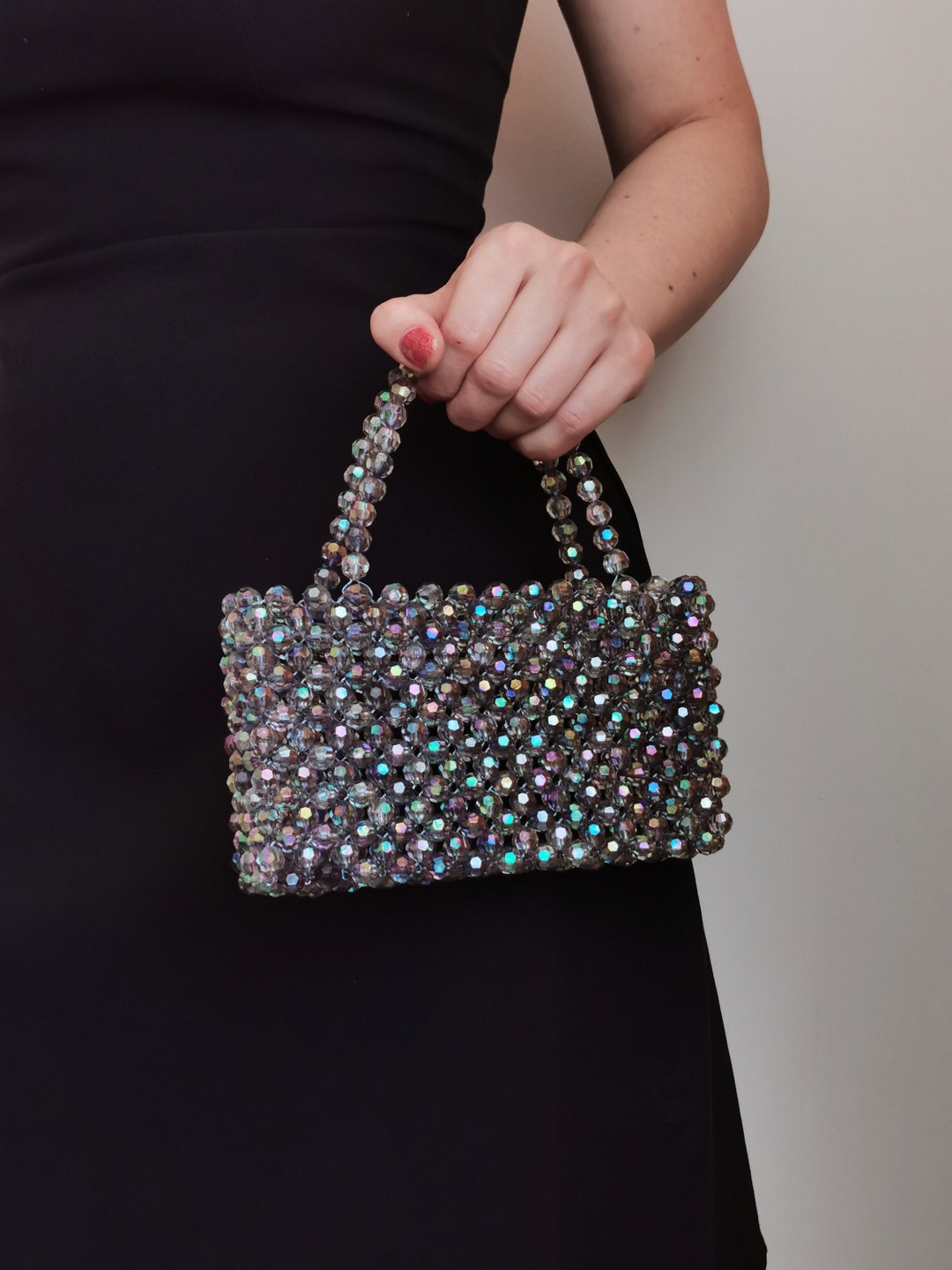 Crystal Bead Bag, LUXURY Bead Bag, Women Bead Bag, Bead Bag, Bag Bead ...