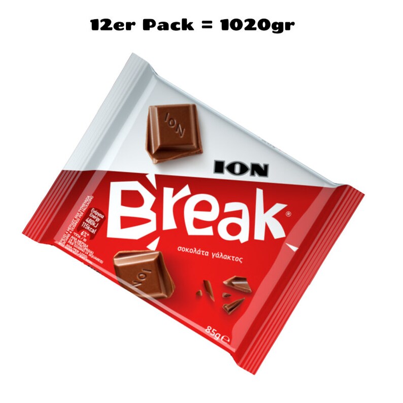 ION Break Milk Chocolate With a More Caramelized Taste 85g - Etsy