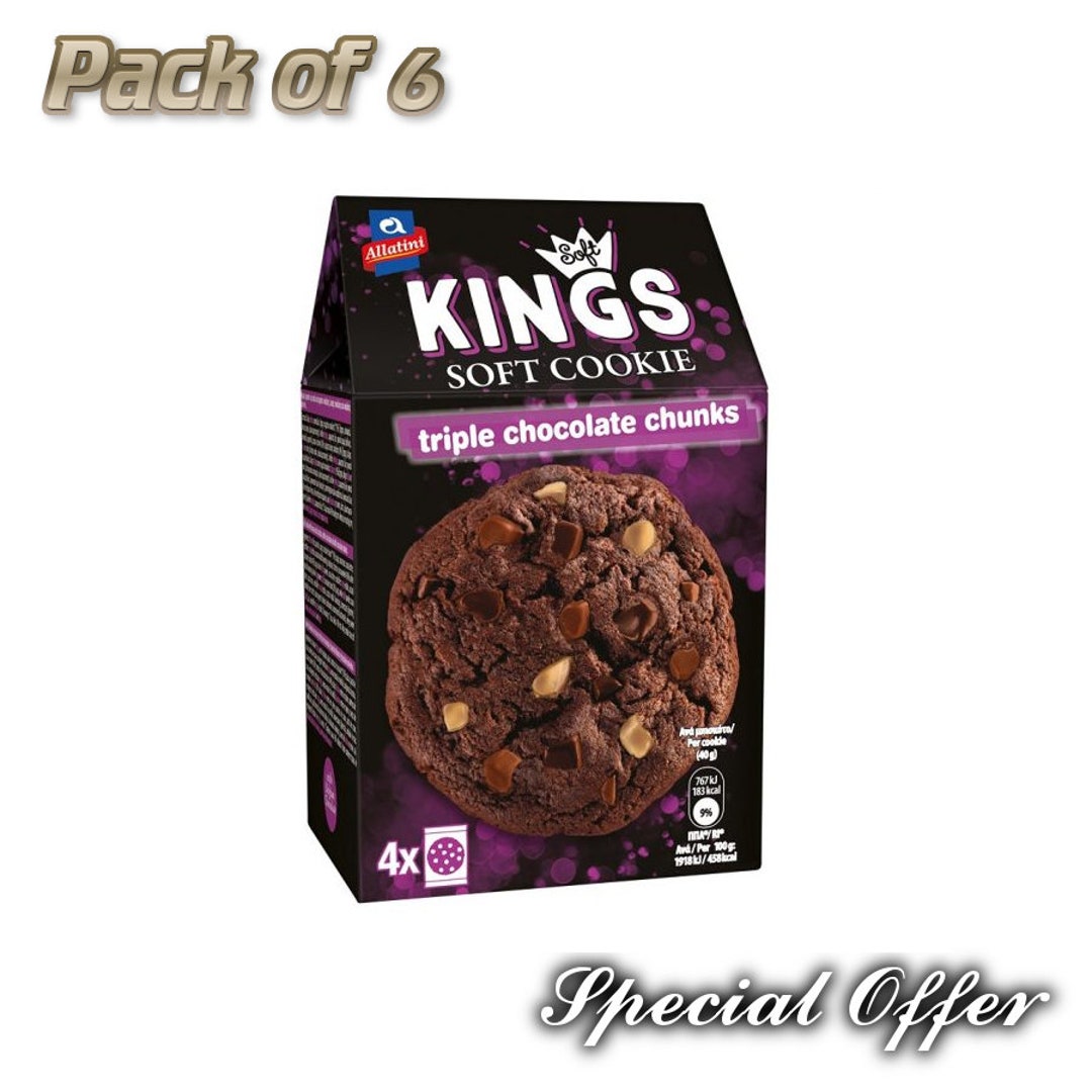 ALLATINI Soft Kings Triple Chocolate Chunks 160g pack of 6 - Etsy