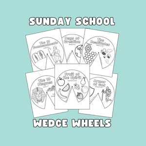 Sunday School Wedge Wheel, Kids Bible Lessons, 10 Commandments, Plagues ...