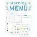 Morning Menu Homeschool Worksheets for Preschool to Kindergarten ...