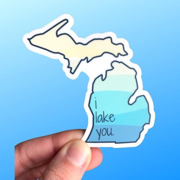Michigan Sticker - Etsy