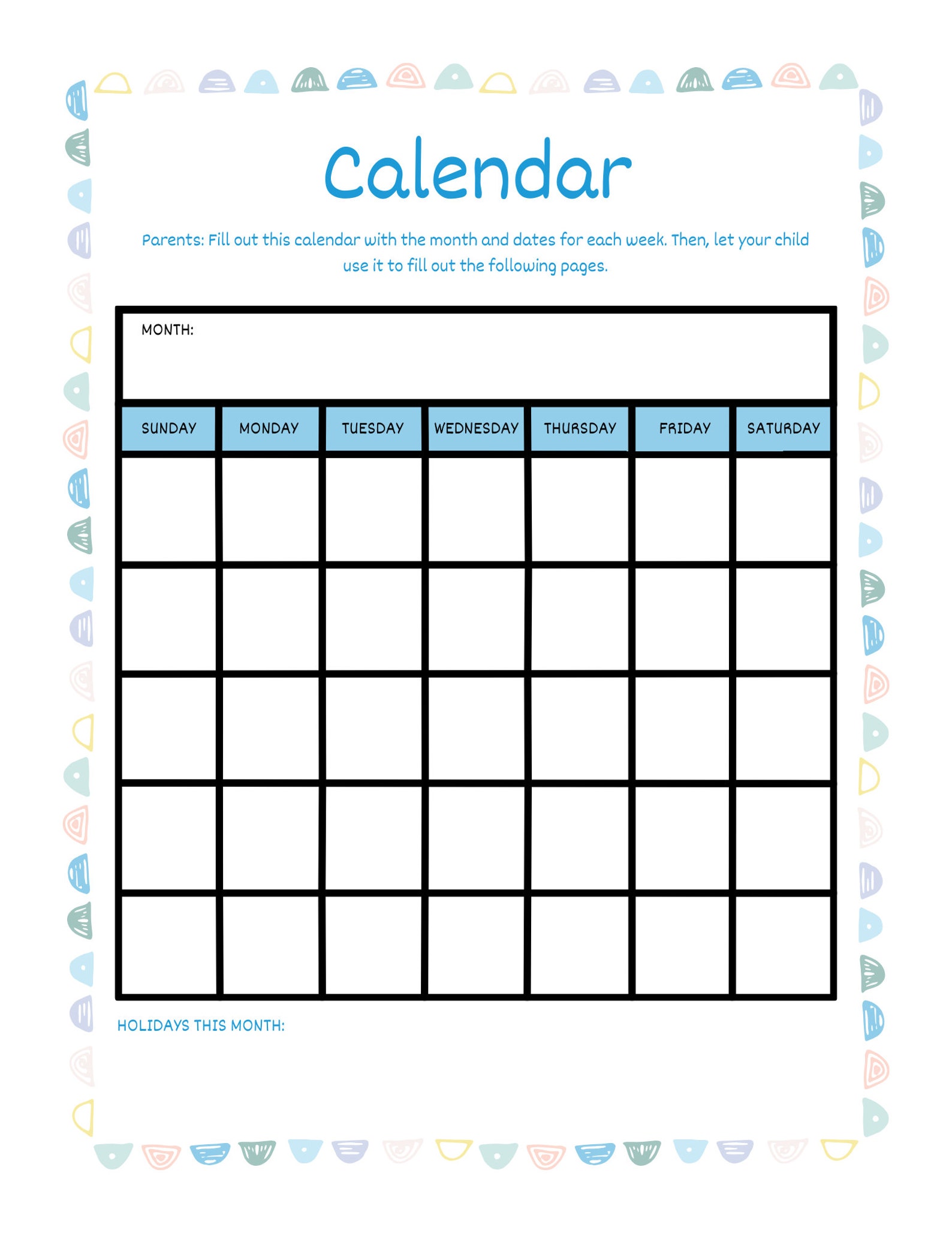 Morning Menu Homeschool Worksheets for Preschool to Kindergarten ...