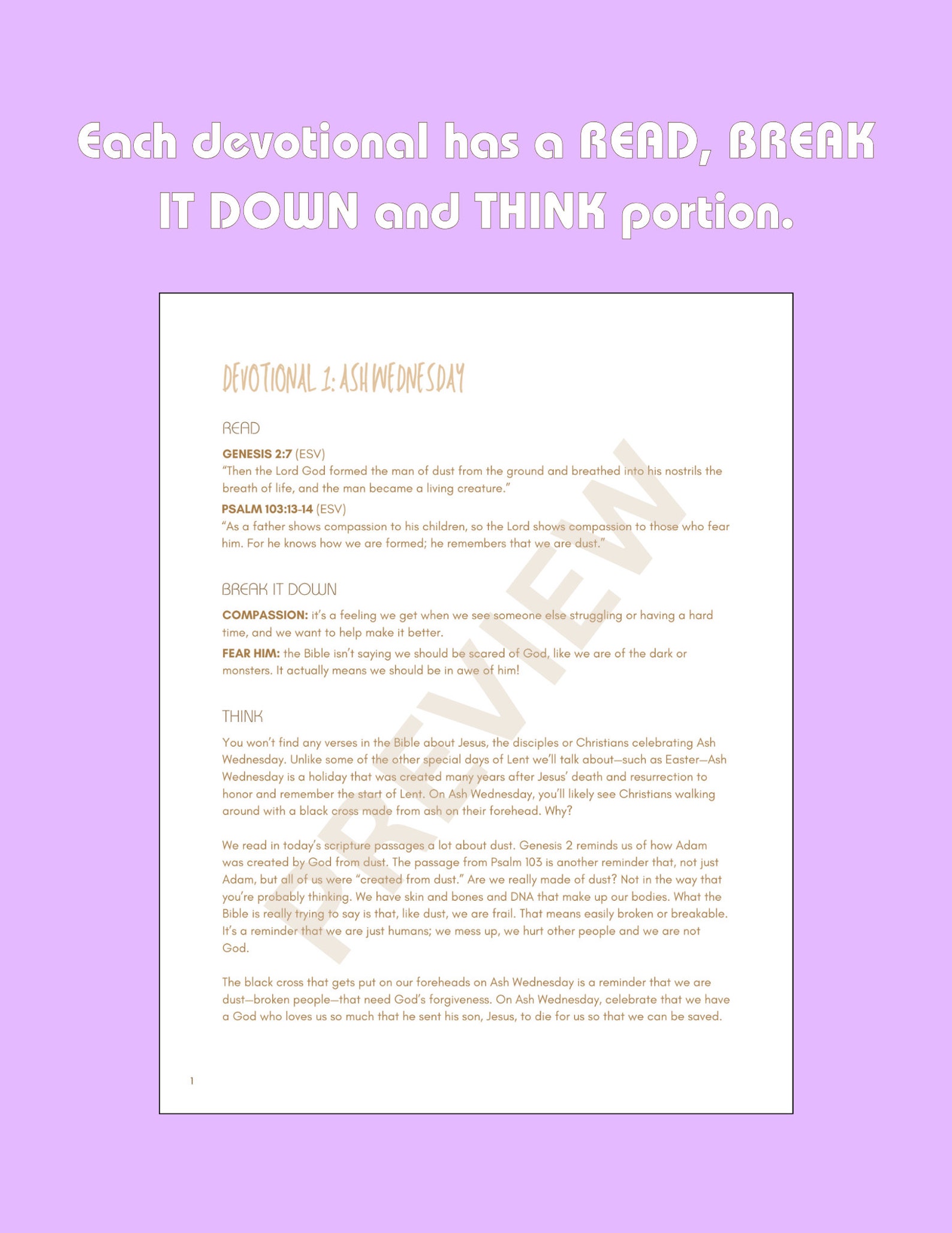 Lent Devotional and Activity Book for Kids, Lent Season, Printable ...