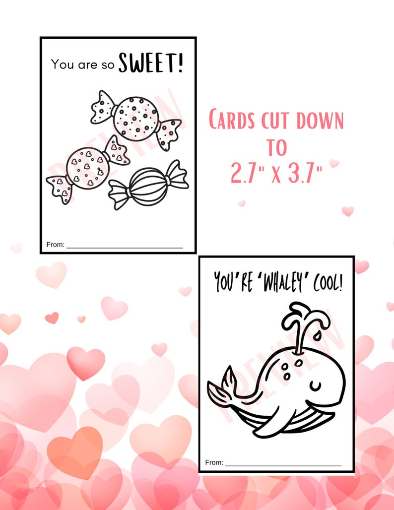 Tarjetas de San Valentín imprimibles para niños, Tarjetas de San ...