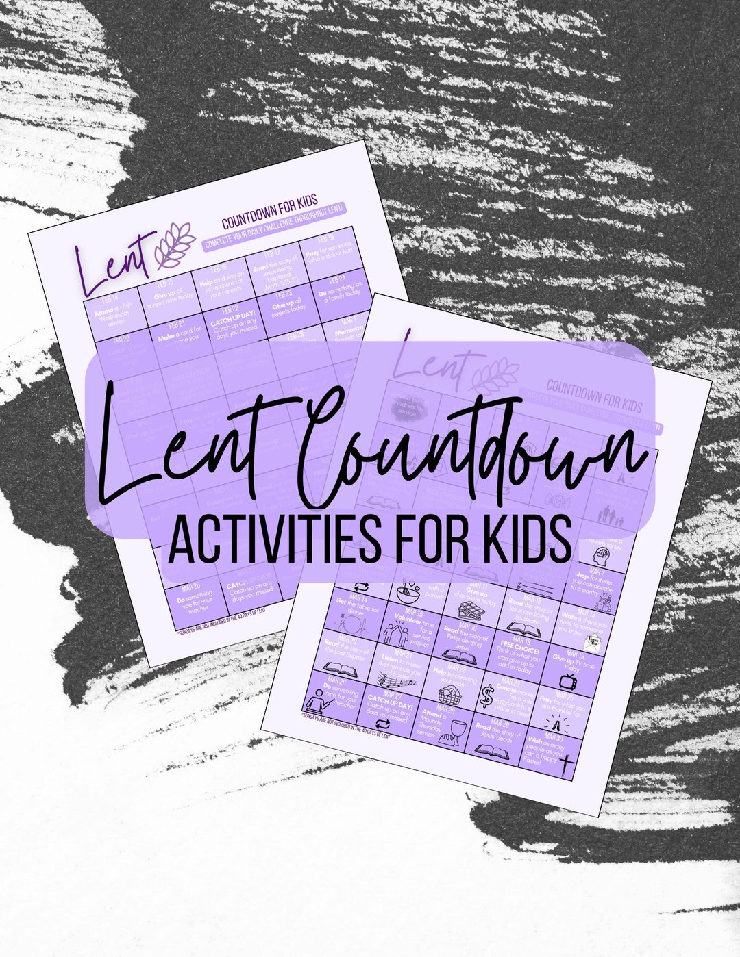 Lent Countdown Activities for Kids, Easter Countdown, Lent, Countdown ...