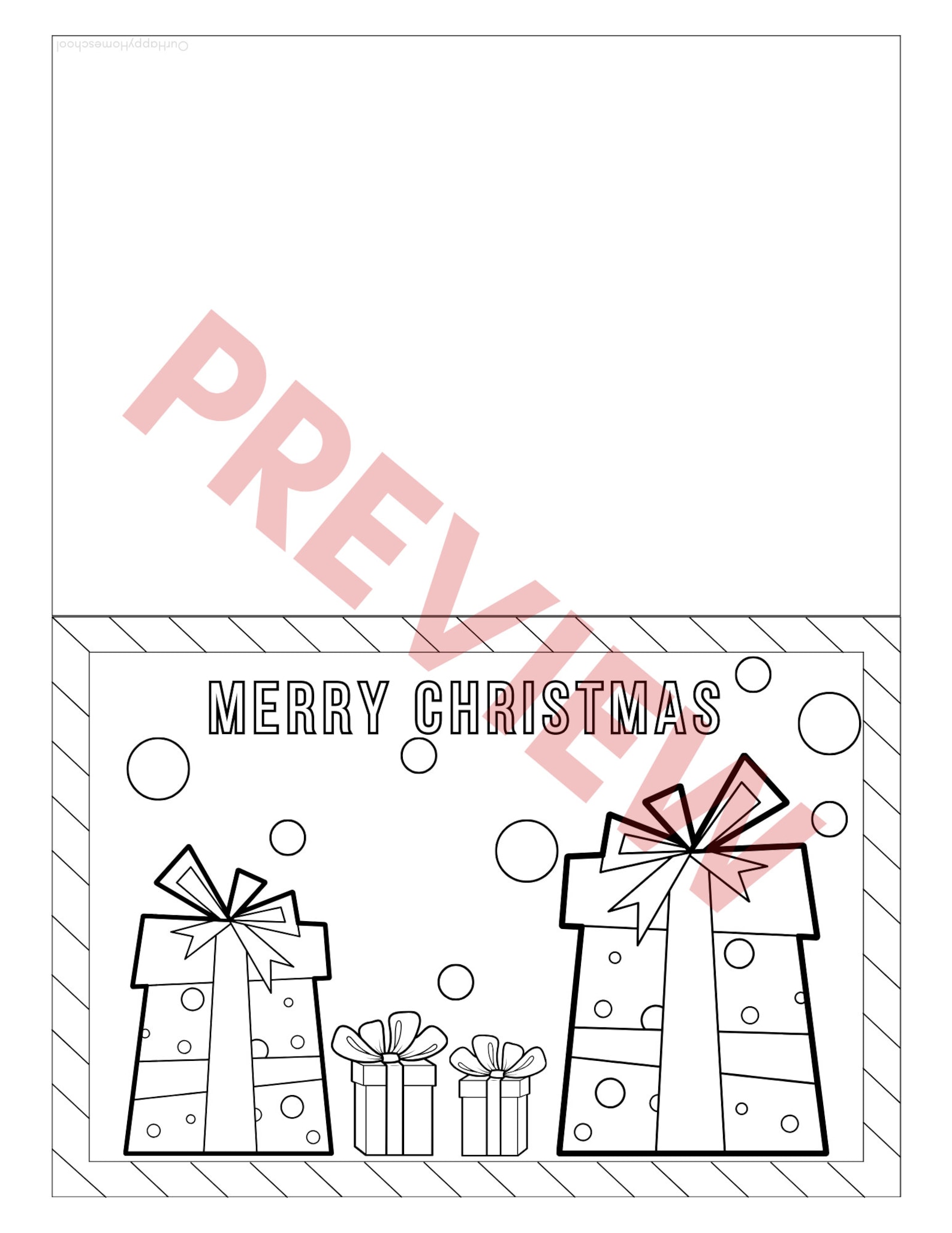Christmas Cards for Kids Coloring 23 Printable Cards to Color Christmas ...
