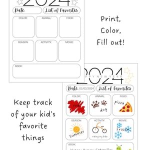 New Years Resolution Printable Activity for Kids, New Years Activity ...