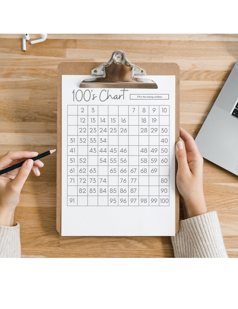 Hundreds Chart Worksheets, 100's Chart Activities, Elementary Math ...