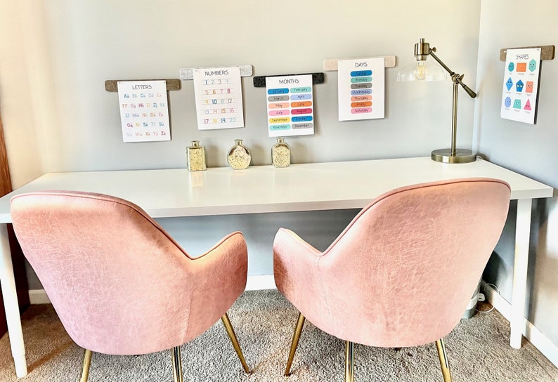 Printable Alphabet Learning Posters, Classroom Decor Posters, Numbers ...