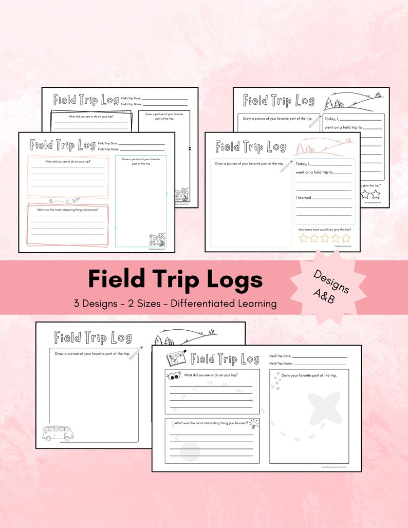 Field Trip Log, Field Trip Review, Summary, Homeschool Field Trip ...