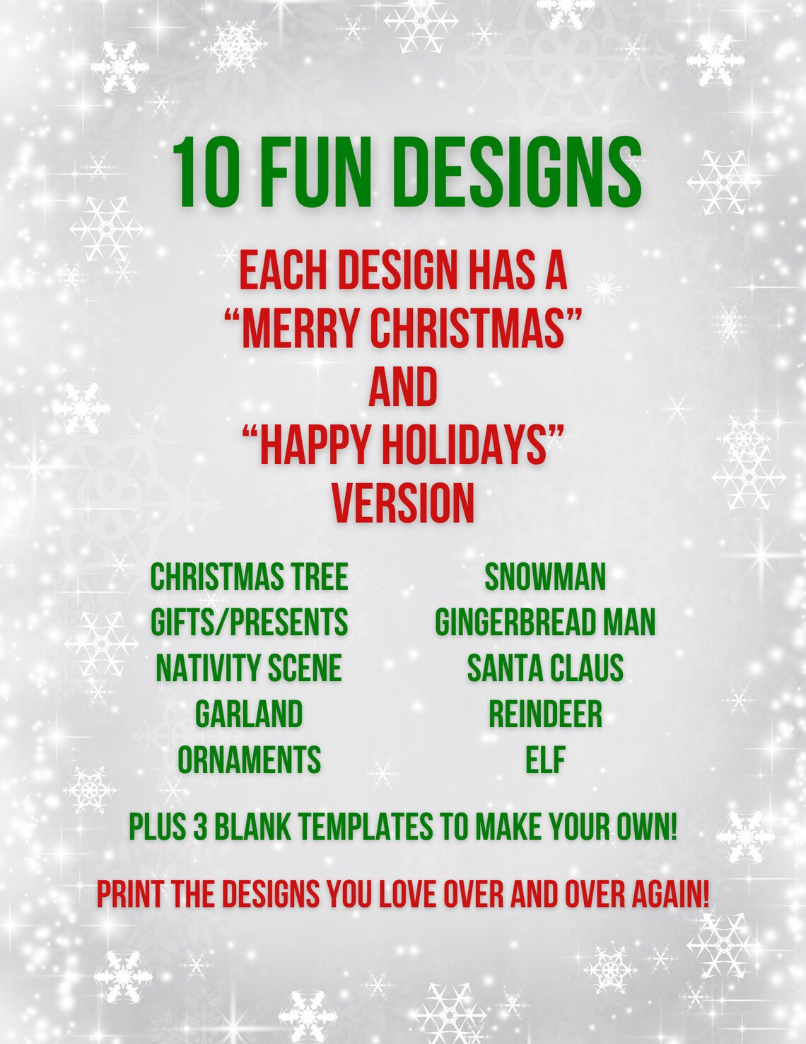 Christmas Cards for Kids Coloring 23 Printable Cards to Color Christmas ...