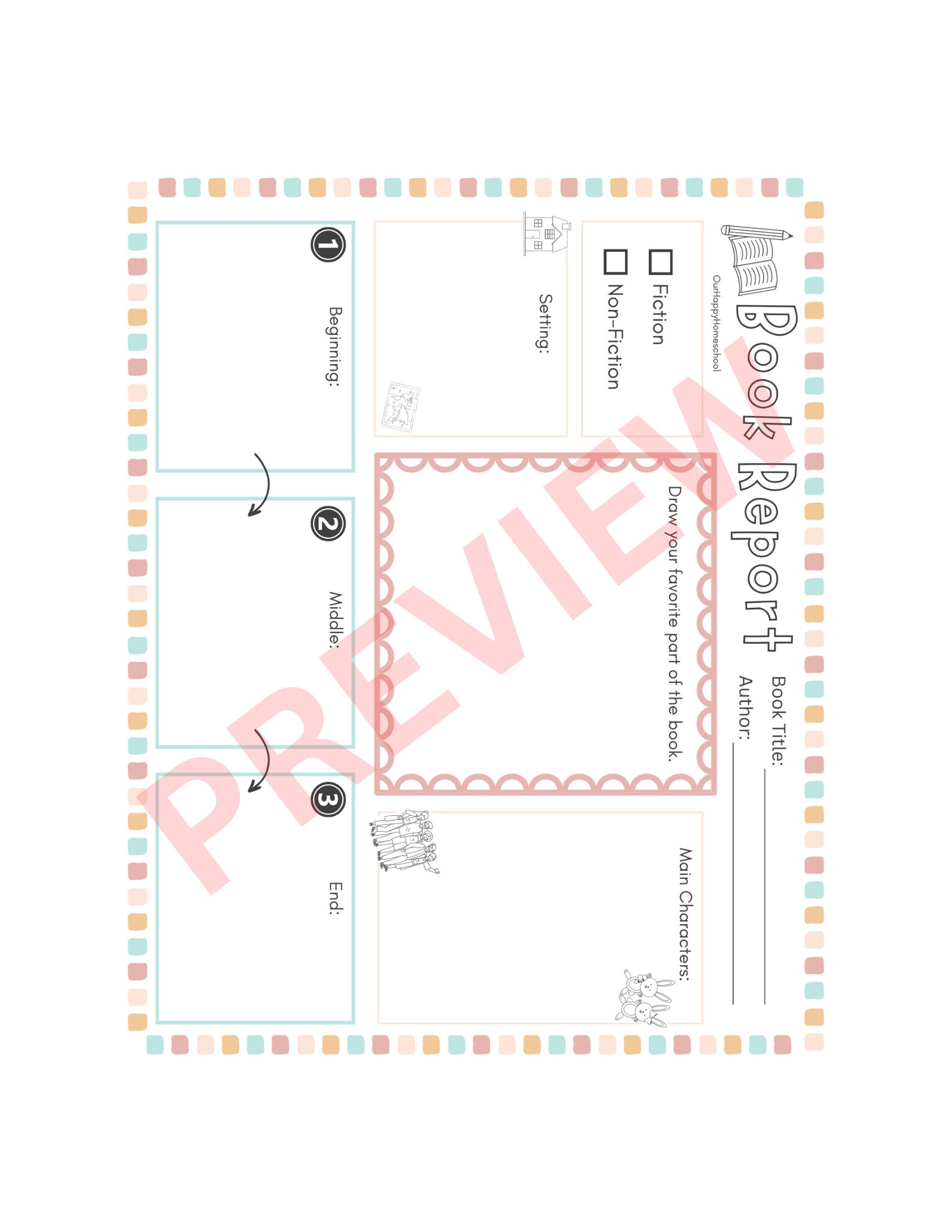 Book Report Worksheet, 3 Styles, Reading Report, Book Review, Printable ...
