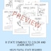 Michigan Activity, State Symbols, Geography of Michigan, Printable ...