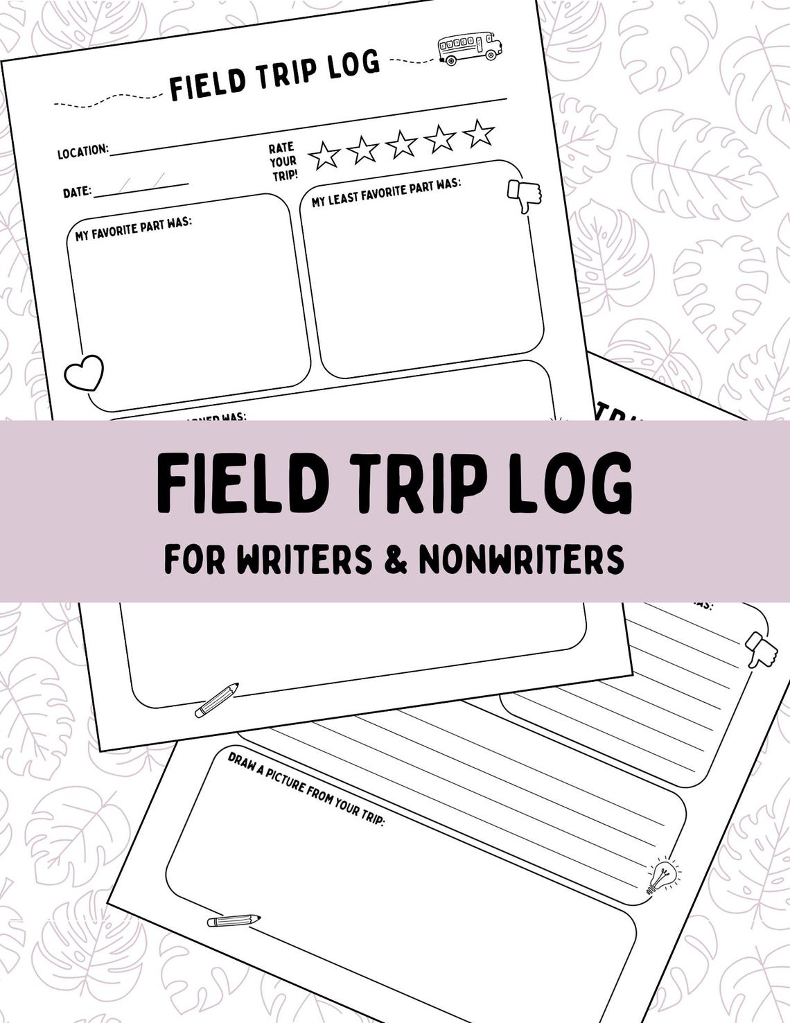 Field Trip Log, Field Trip Review, Summary, Homeschool Field Trip ...