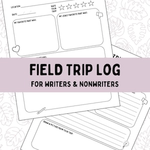 Field Trip Log, Field Trip Review, Summary, Homeschool Field Trip ...