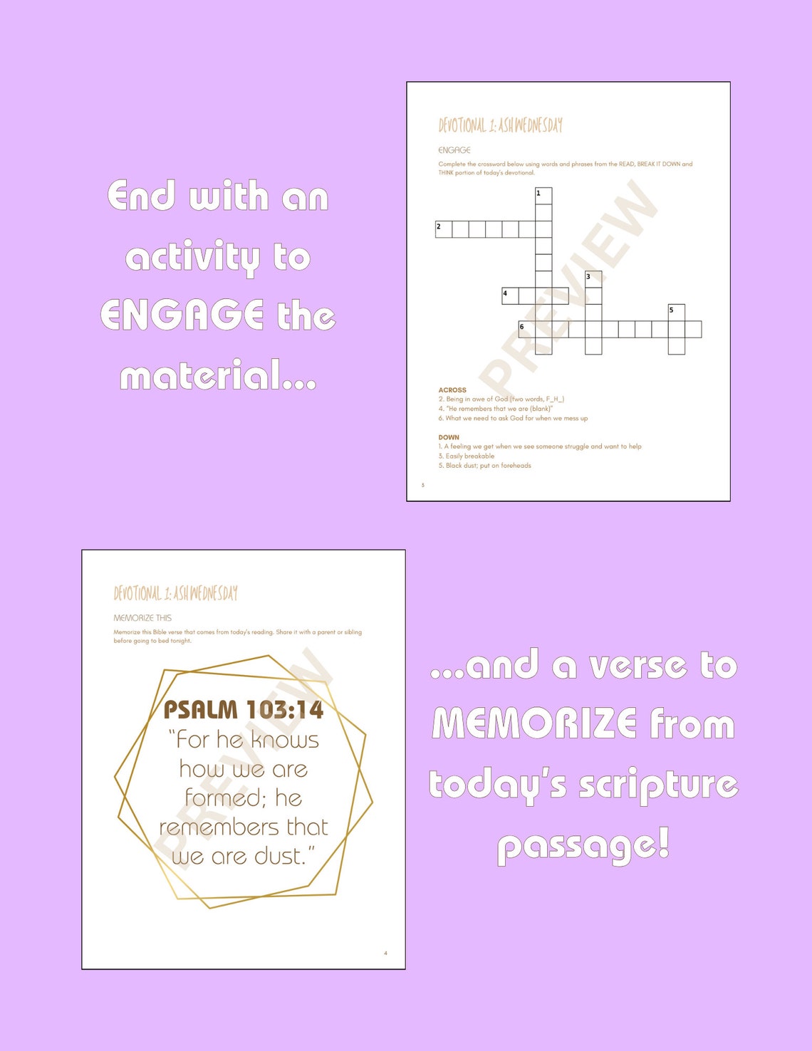 Lent Devotional and Activity Book for Kids, Lent Season, Printable ...