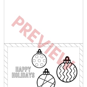 Christmas Cards for Kids Coloring 23 Printable Cards to Color Christmas ...