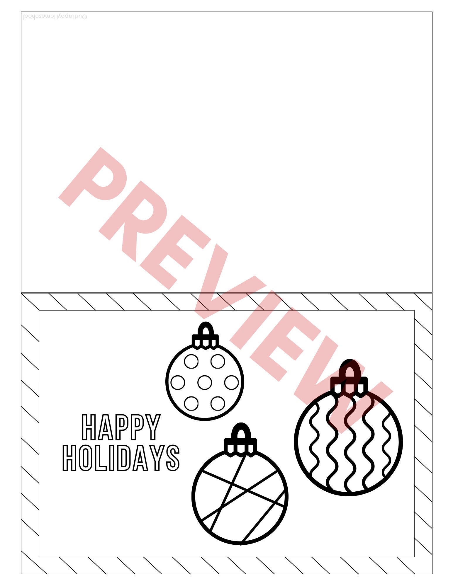 Christmas Cards for Kids Coloring 23 Printable Cards to Color Christmas ...