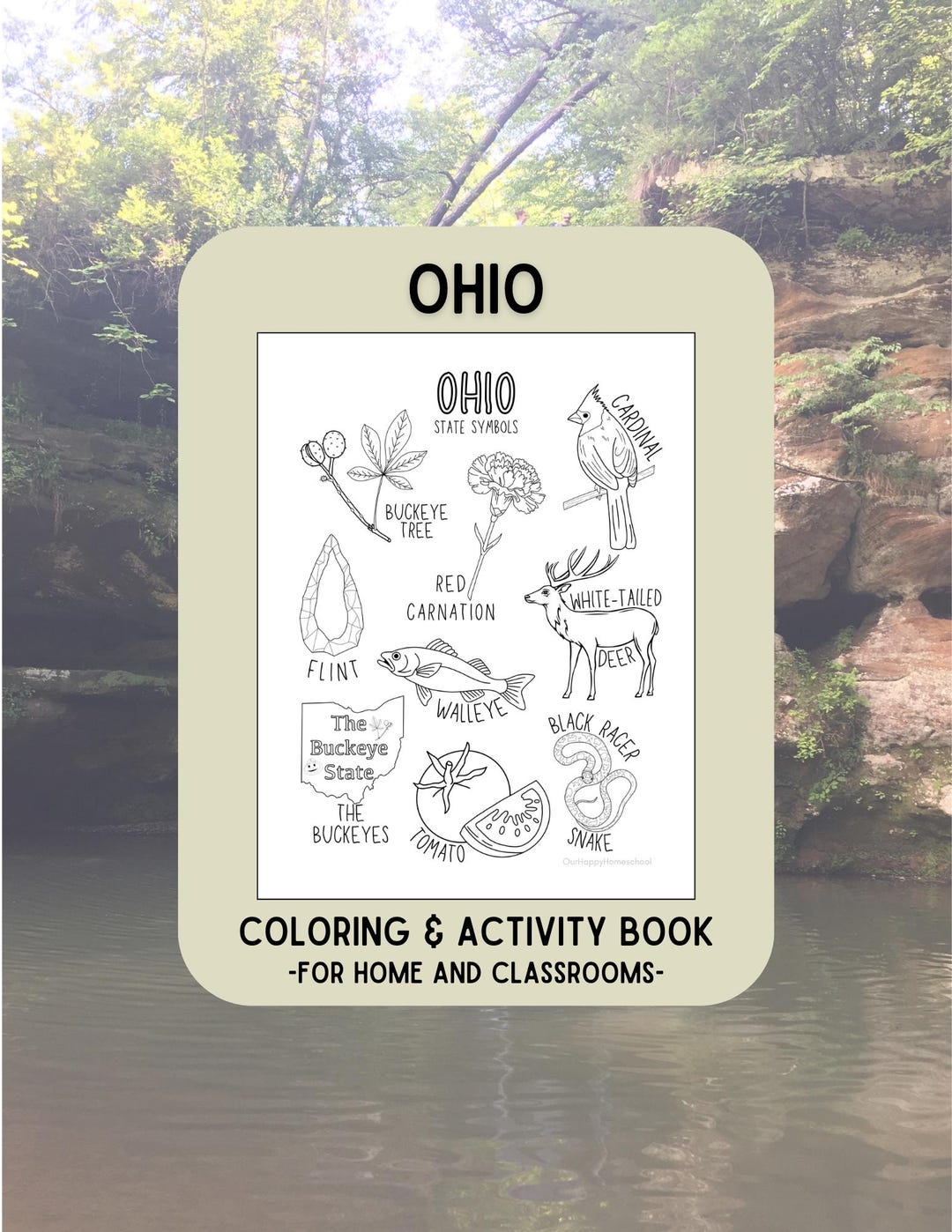 Ohio Activity Book: State Symbols & Geography (digital Download) - Etsy