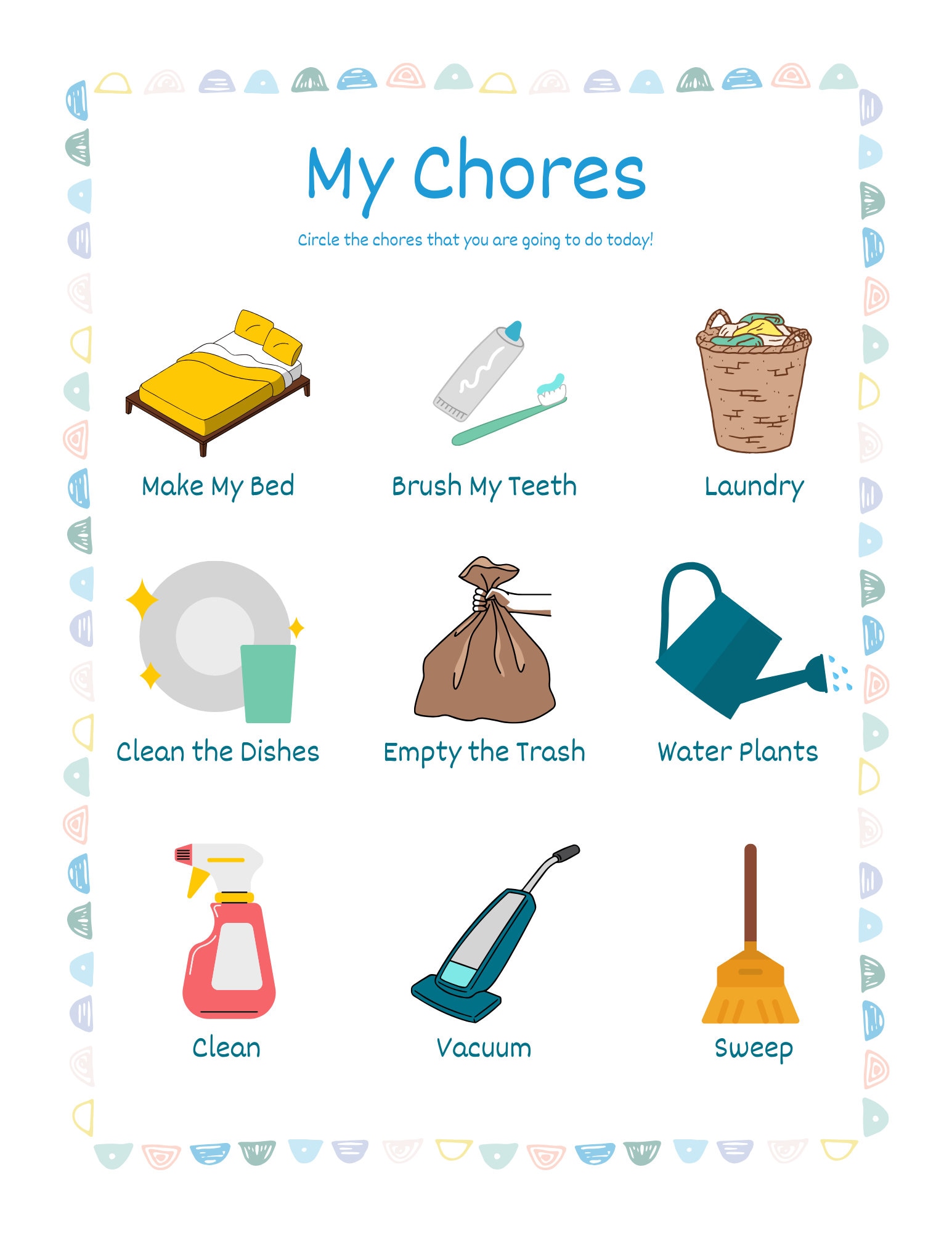 Morning Menu Homeschool Worksheets for Preschool to Kindergarten ...